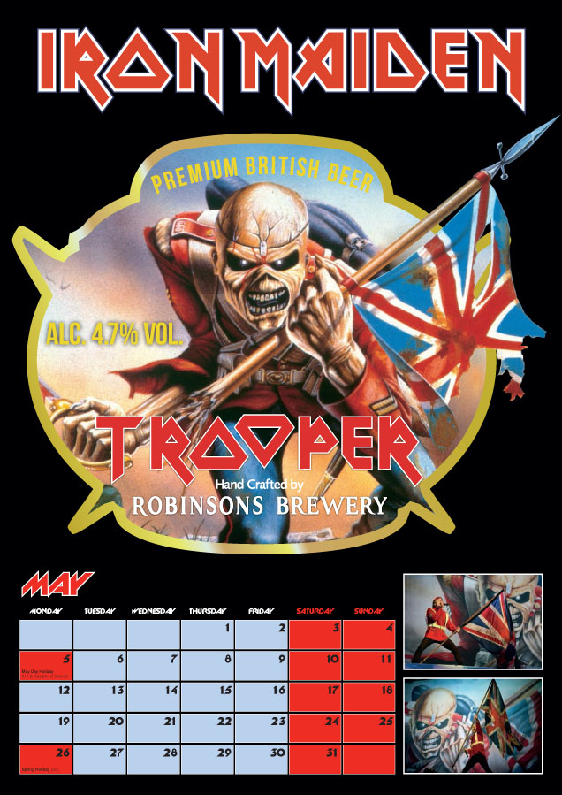 Accessories Review – Iron Maiden 2014 Calendar | THE HEADBANGING MOOSE