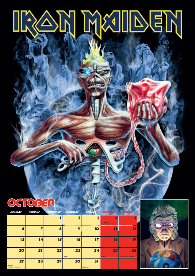 Accessories Review – Iron Maiden 2014 Calendar | THE HEADBANGING MOOSE